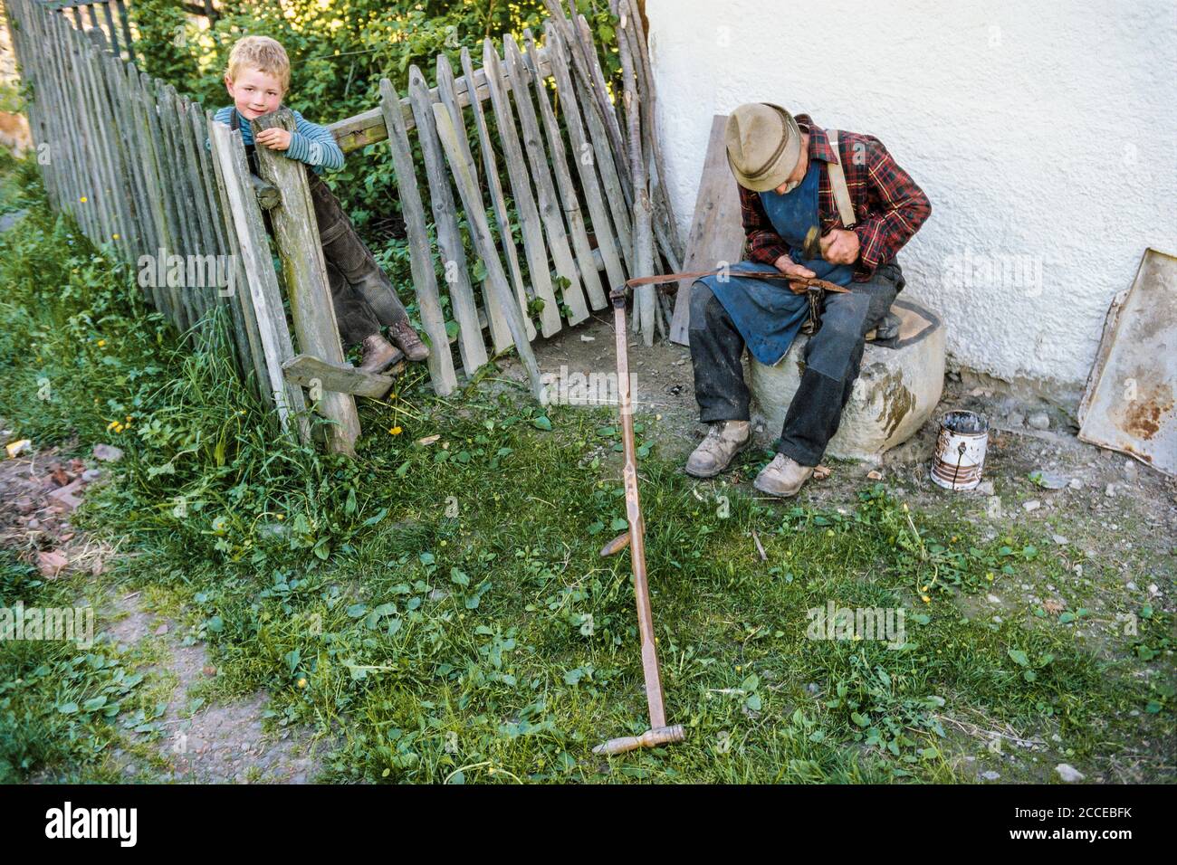Italy, Trentino-South Tyrol, Alto Adige, Vinschgau, from old life ...