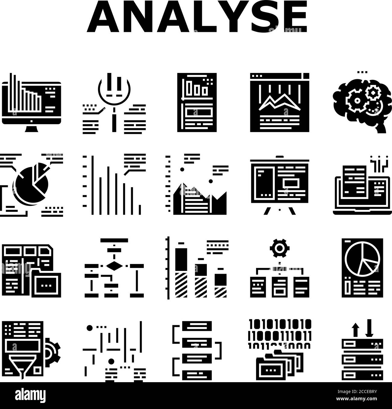 Analyze Infographic Collection Icons Set Vector Stock Vector Image ... Analyze Infographic Collection Icons Set Vector Stock Vector Image ...