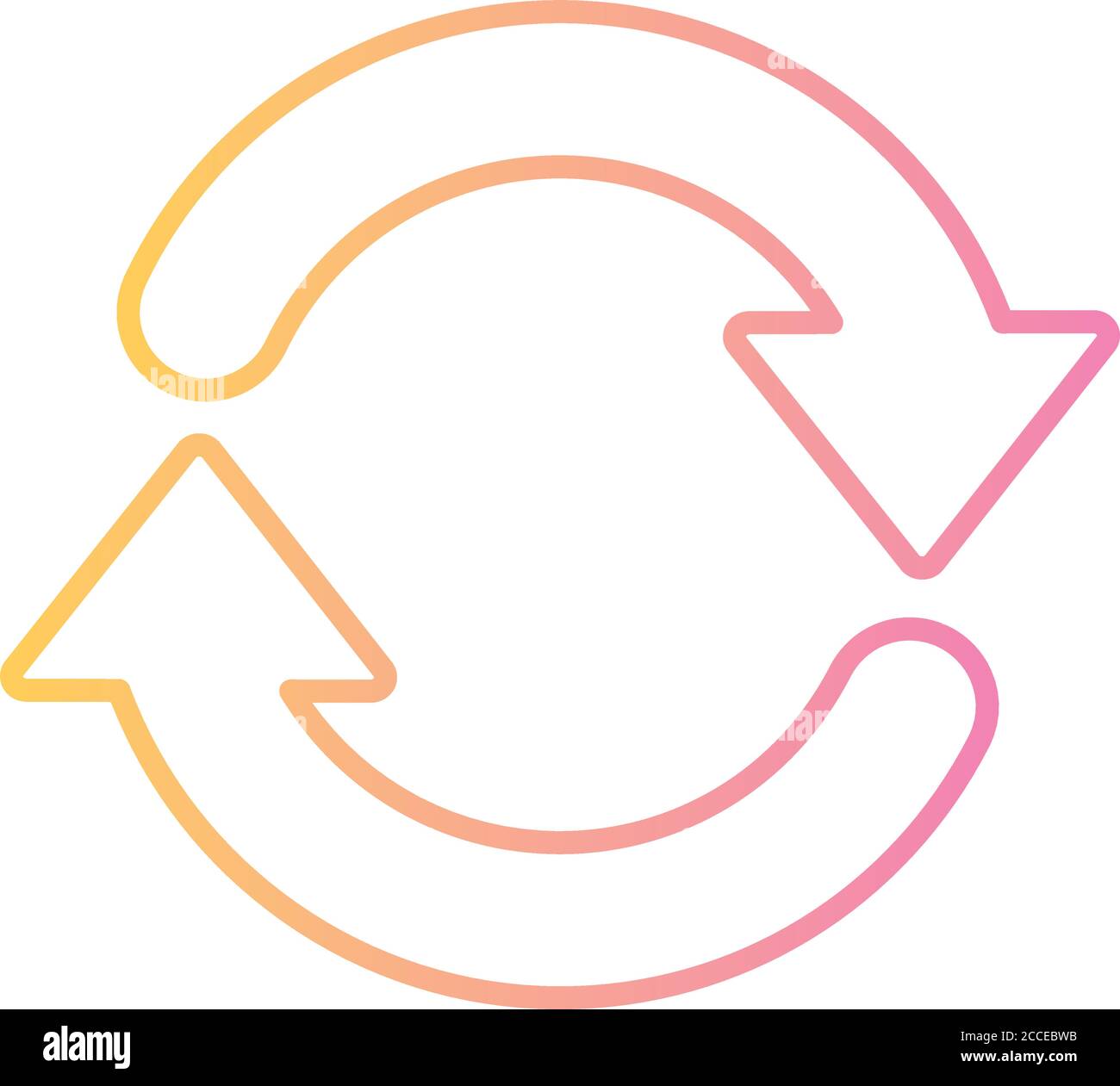 refresh arrow gradient style icon design of direction web forward and ...