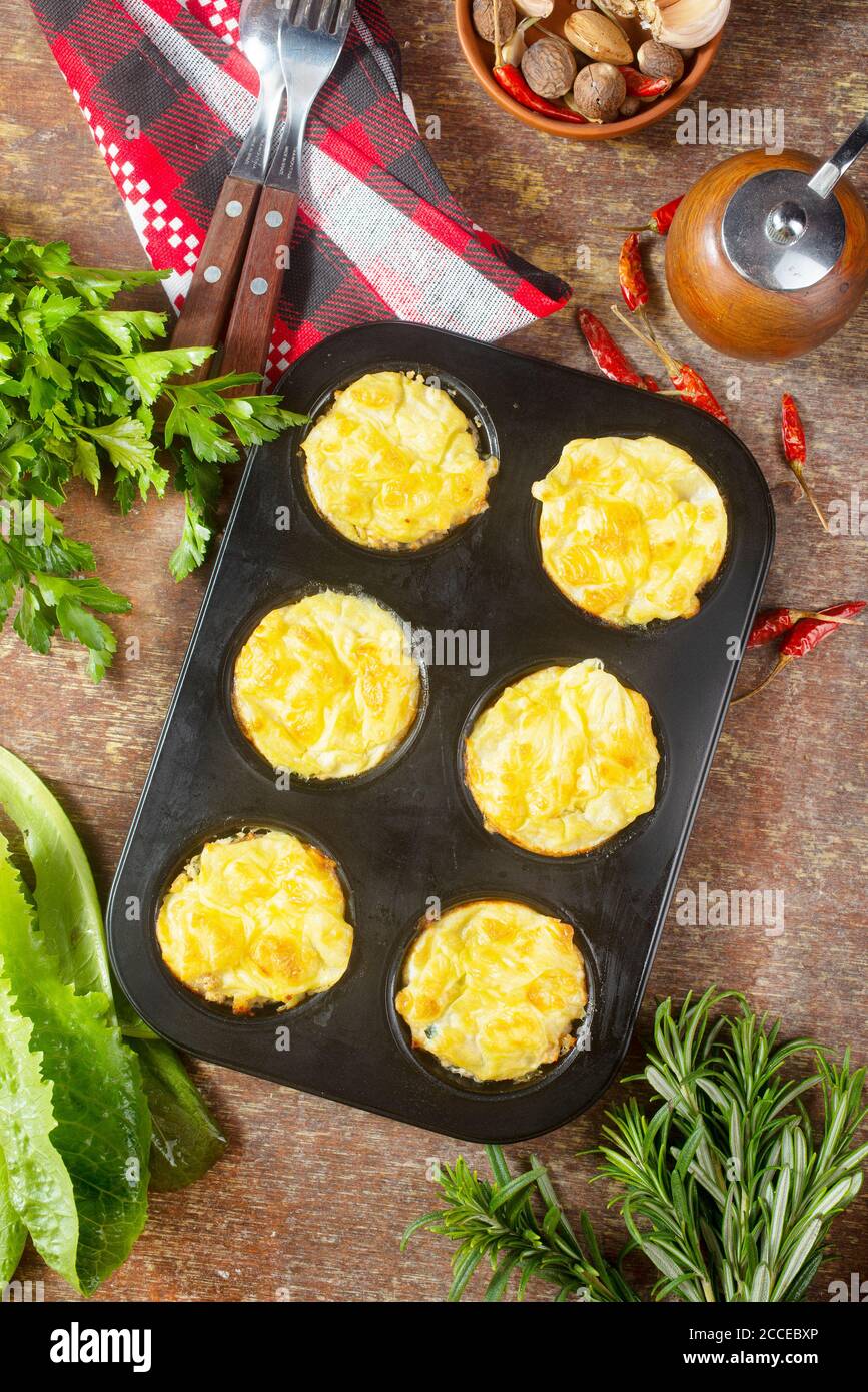 baked chicken fillet with cheese and mushrooms Stock Photo - Alamy