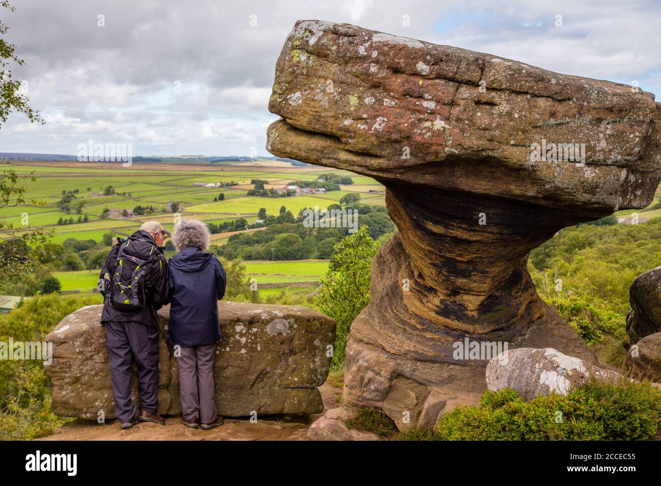 Brimham Rocks in NIdderdale, Yorkshire, England Stock Photo - Alamy