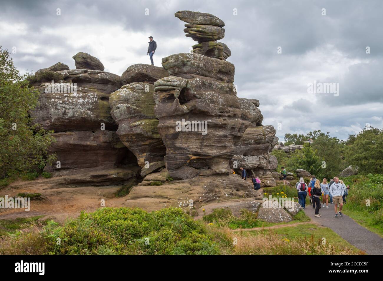 Brimham Rocks in NIdderdale, Yorkshire, England Stock Photo - Alamy