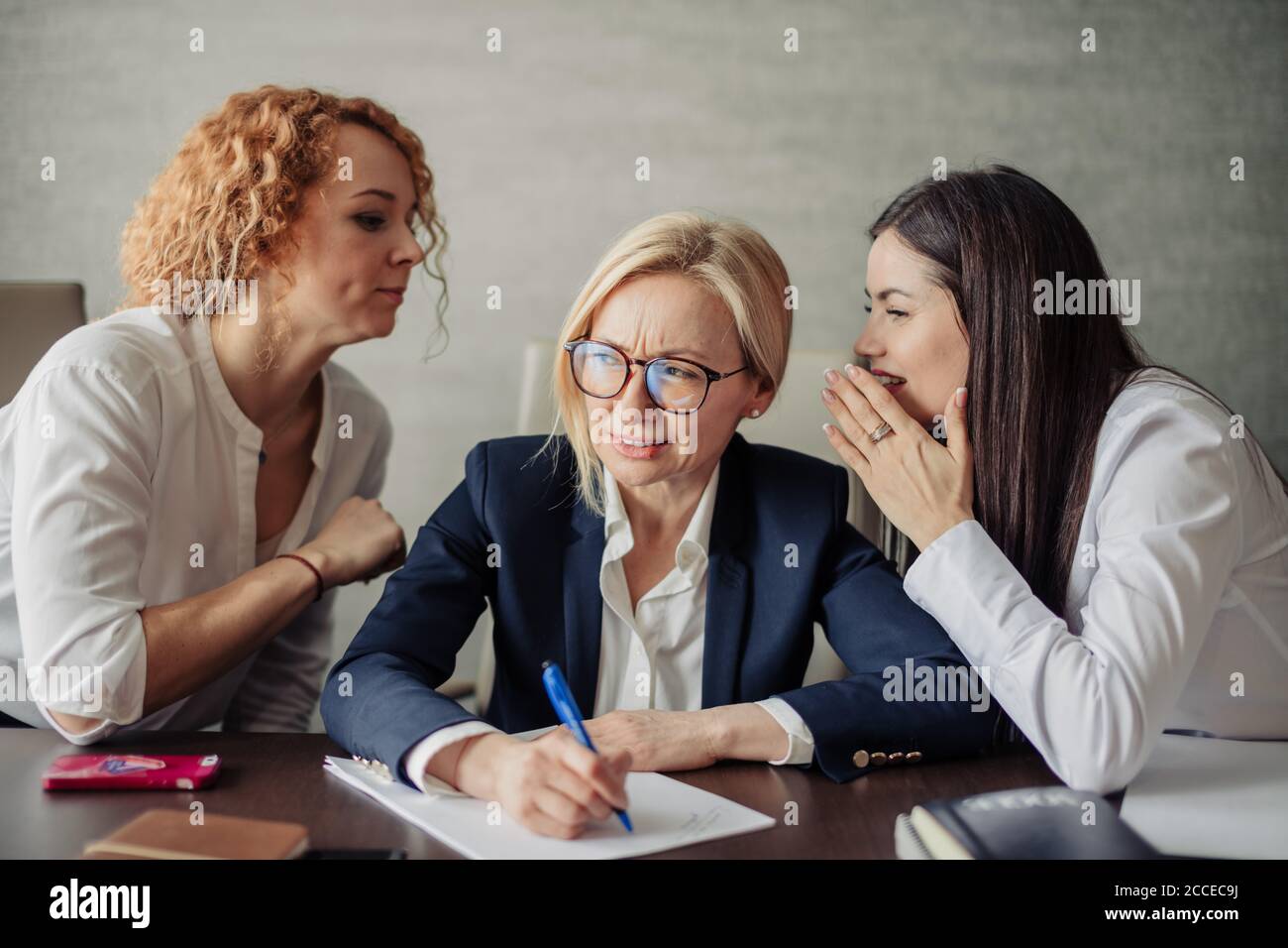 Upset girl telling story hi-res stock photography and images - Alamy