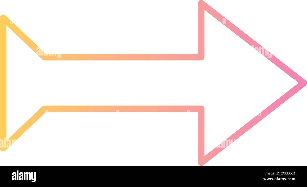 arrow pointing right gradient style icon design of direction web ...