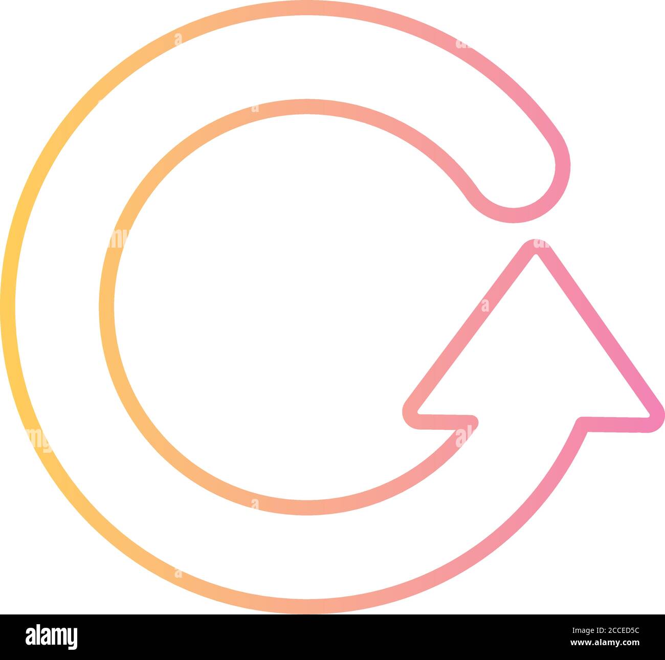 repeat arrow to right direction gradient style icon design of web ...