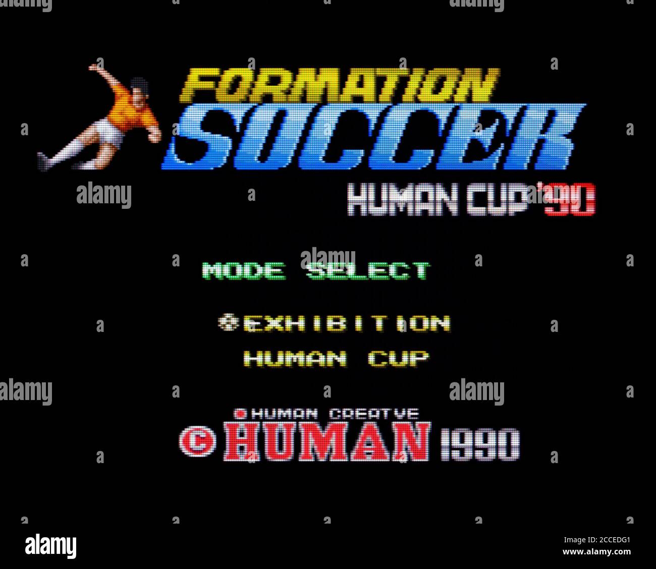 Formation Soccer - Human Cup '90 - PC Engine Videogame - Editorial use ...