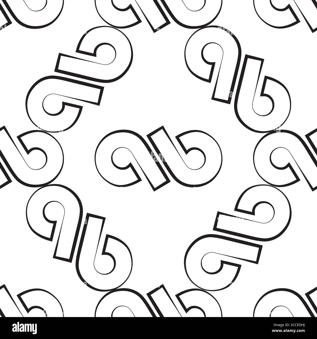 Seamless pattern with black infinity symbol Stock Vector Image & Art ...