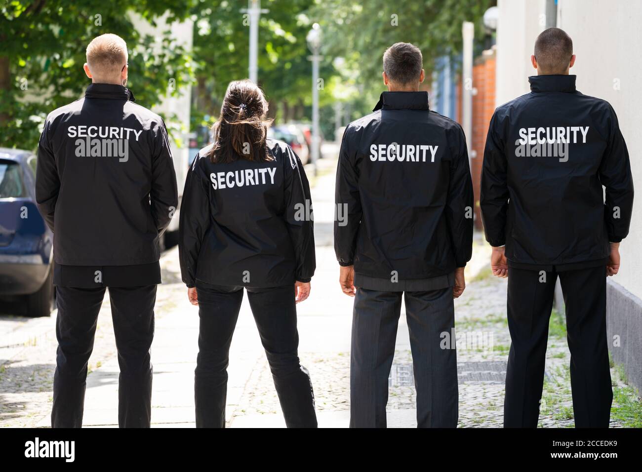 Security Guard Group Event Service. Bodyguard Officer Outside Stock ...