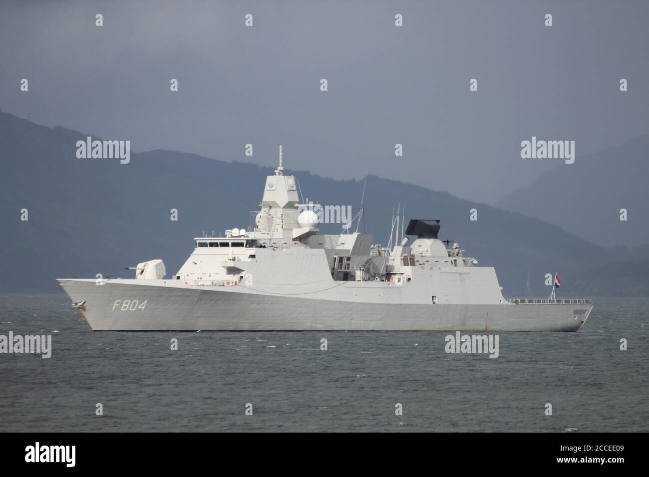 HNLMS De Ruyter (F804), a De Zeven Provincien-class frigate operated by ...