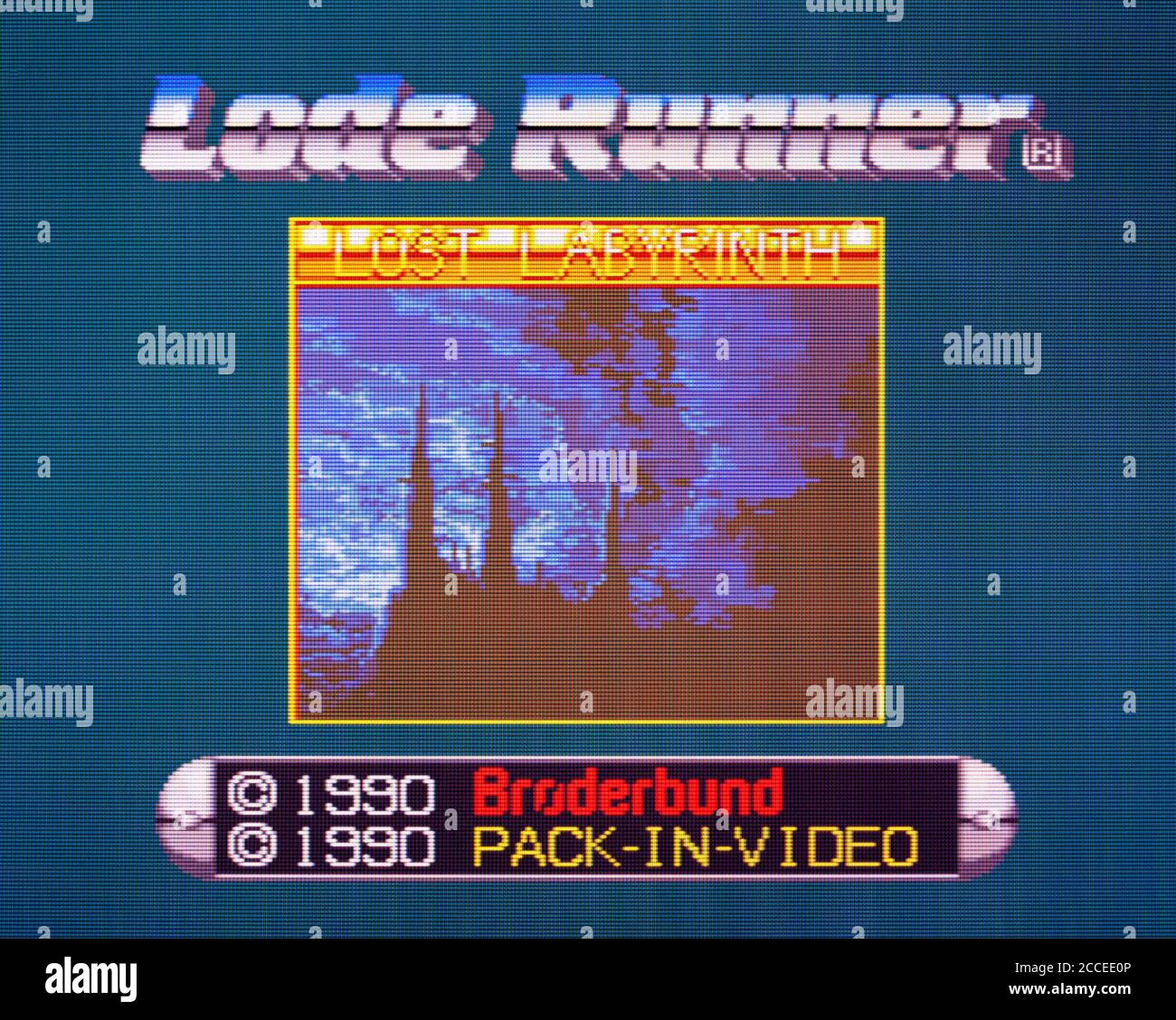 Lode Runner - The Lost Labyrinth - PC Engine Videogame - Editorial use ...