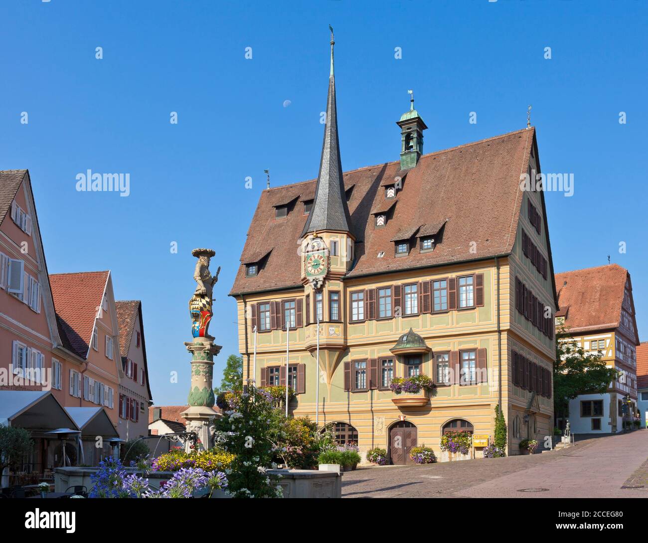Germany baden württemberg bietigheim bissingen town hall hi-res stock ...
