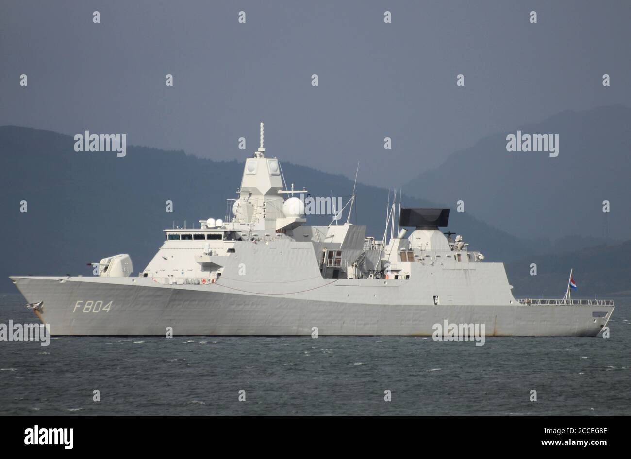 HNLMS De Ruyter (F804), a De Zeven Provincien-class frigate operated by ...
