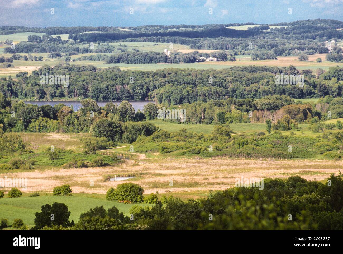 View from Inspiration Point, Minnesota, USA. Landscape shaped by ...