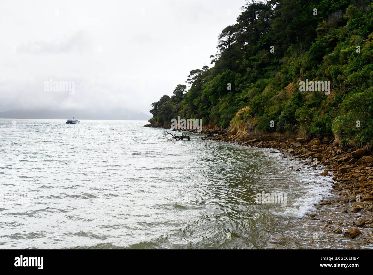 Ship Cove in Queen Charlotte Sound, New Zealand Stock Photo - Alamy