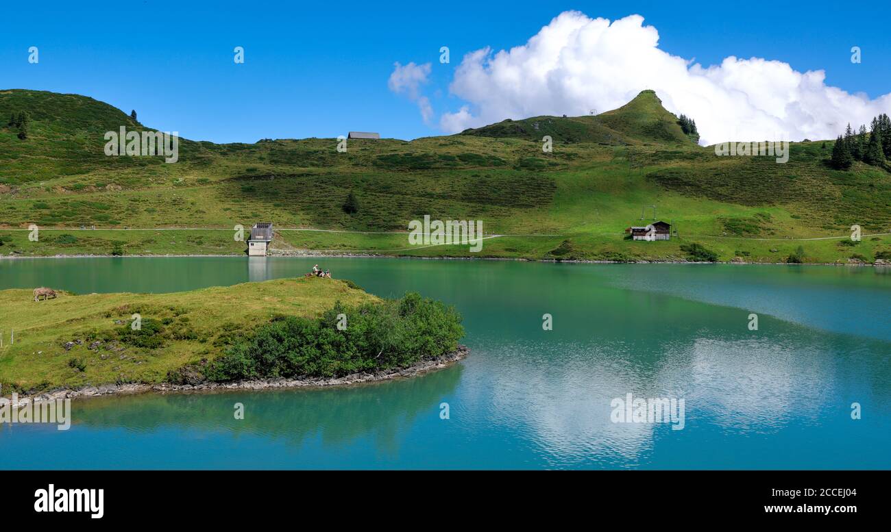 Wonderful Lake Truebsee in Switzerland on Mount Titlis Stock Photo - Alamy