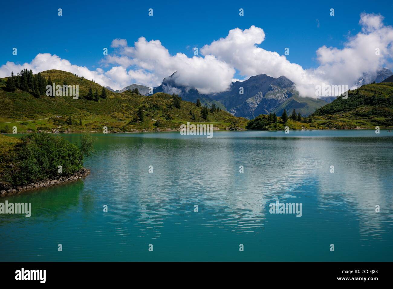 Wonderful spot for vacation in the Swiss Alps Stock Photo - Alamy