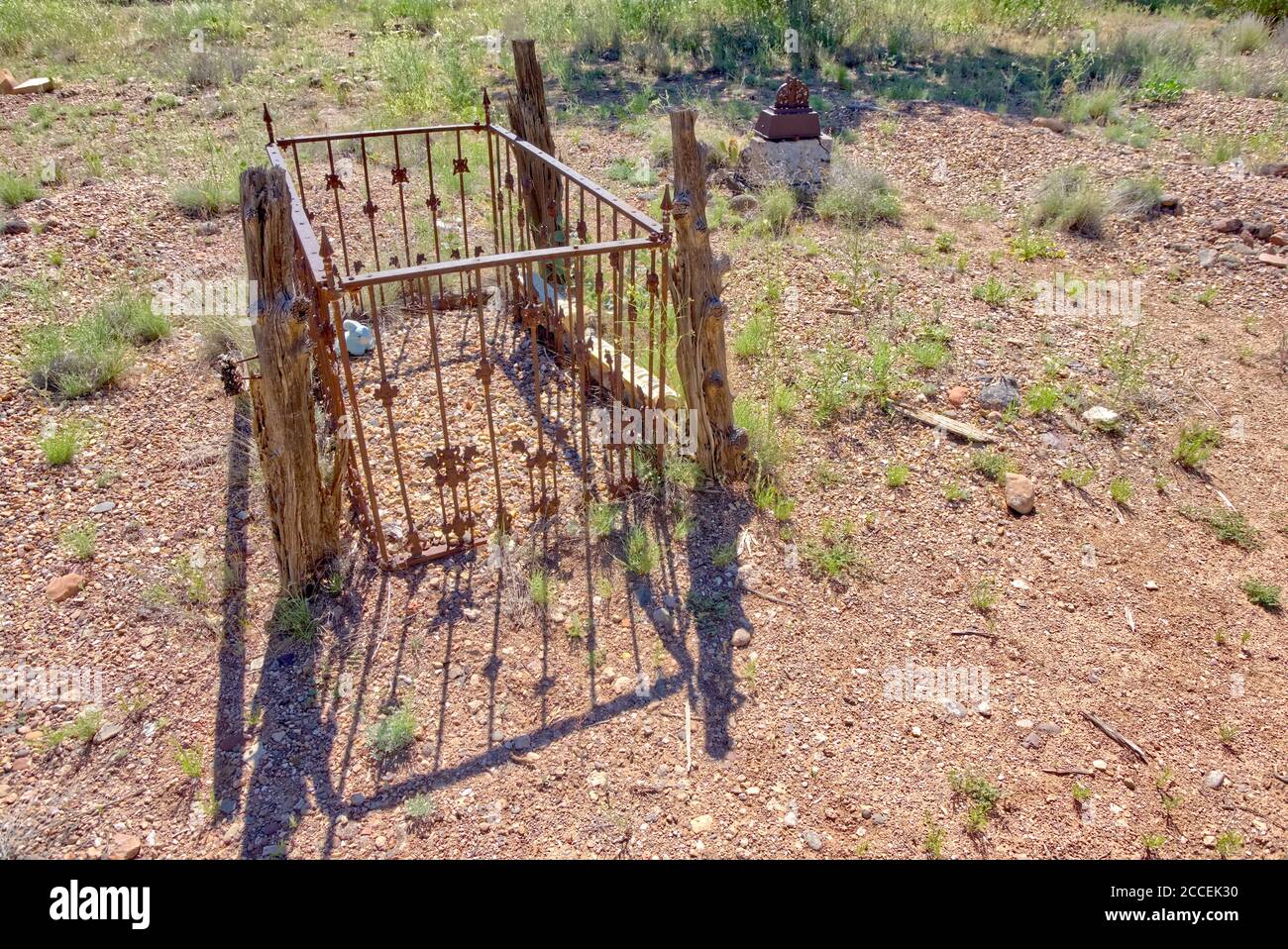 Two old and neglected graves in the historic Puntenney Cedar Glade ...
