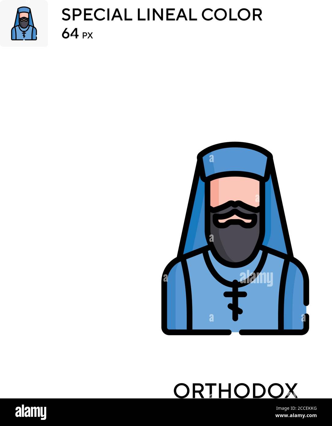 Orthodox Special lineal color icon. Illustration symbol design template ...