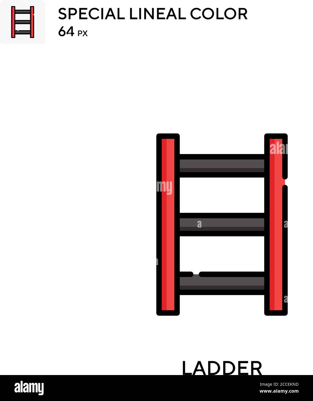 Ladder Special lineal color icon. Illustration symbol design template ...