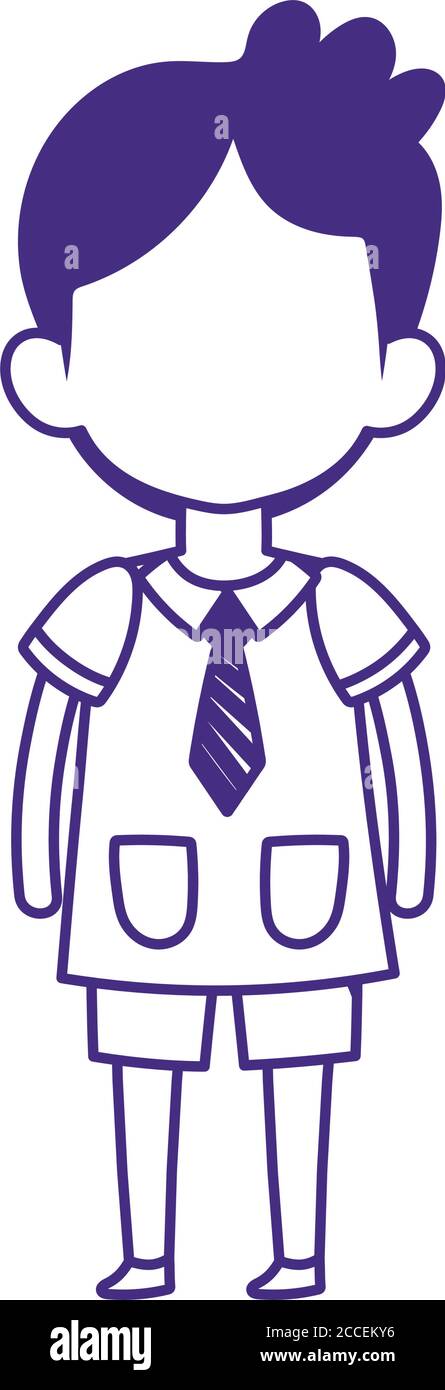 student boy cartoon character isolated design vector illustration Stock ...