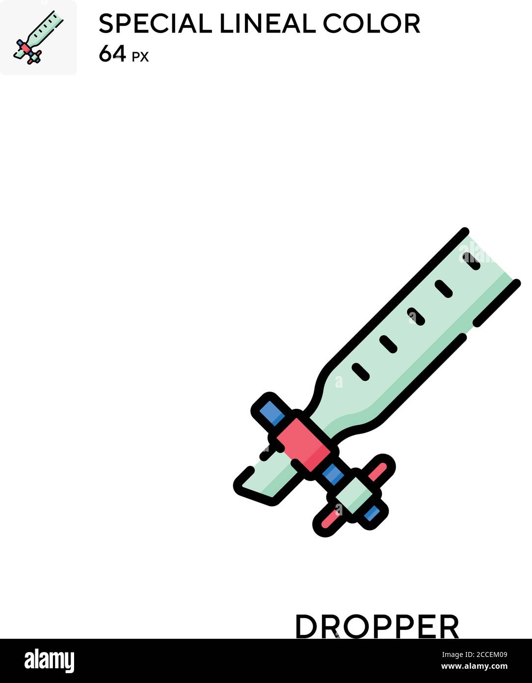 Dropper Special lineal color icon. Illustration symbol design template ...