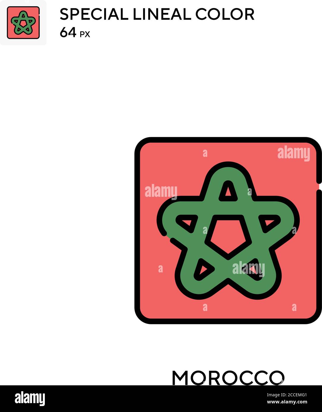 Morocco Special lineal color icon. Illustration symbol design template ...