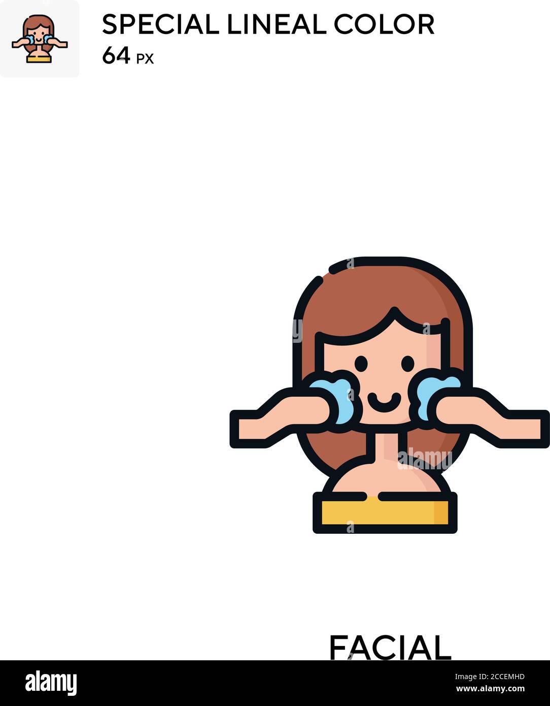 Facial Special lineal color icon. Illustration symbol design template ...