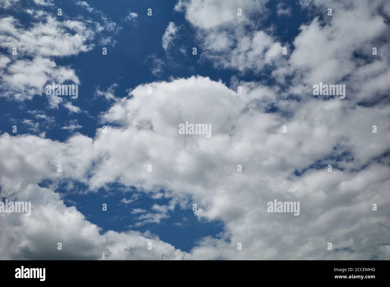 White Puffy Cumulus Clouds Cloud Skies Meteorology Weather Background High Resolution Stock ...