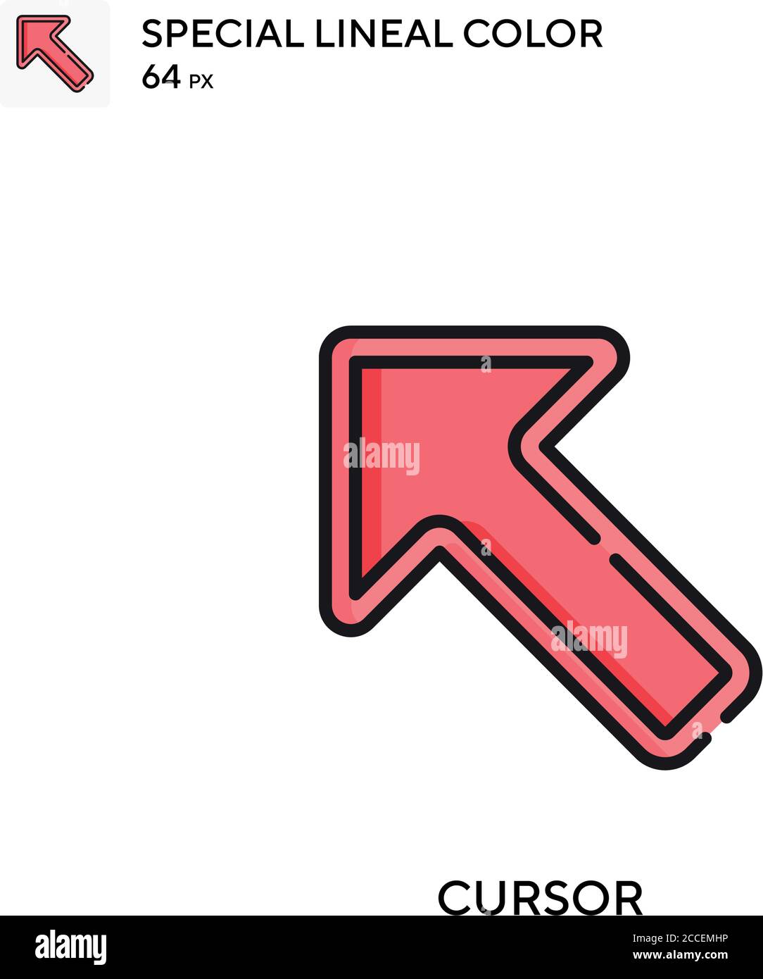 Cursor Special lineal color icon. Illustration symbol design template ...