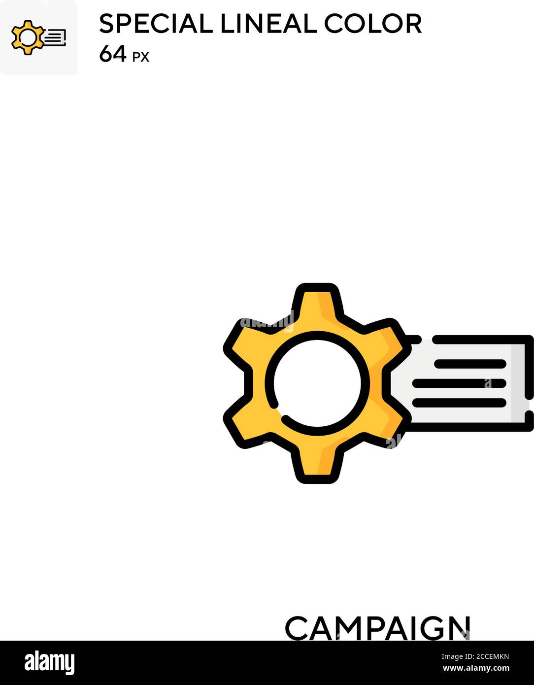Campaign Special lineal color icon. Illustration symbol design template ...
