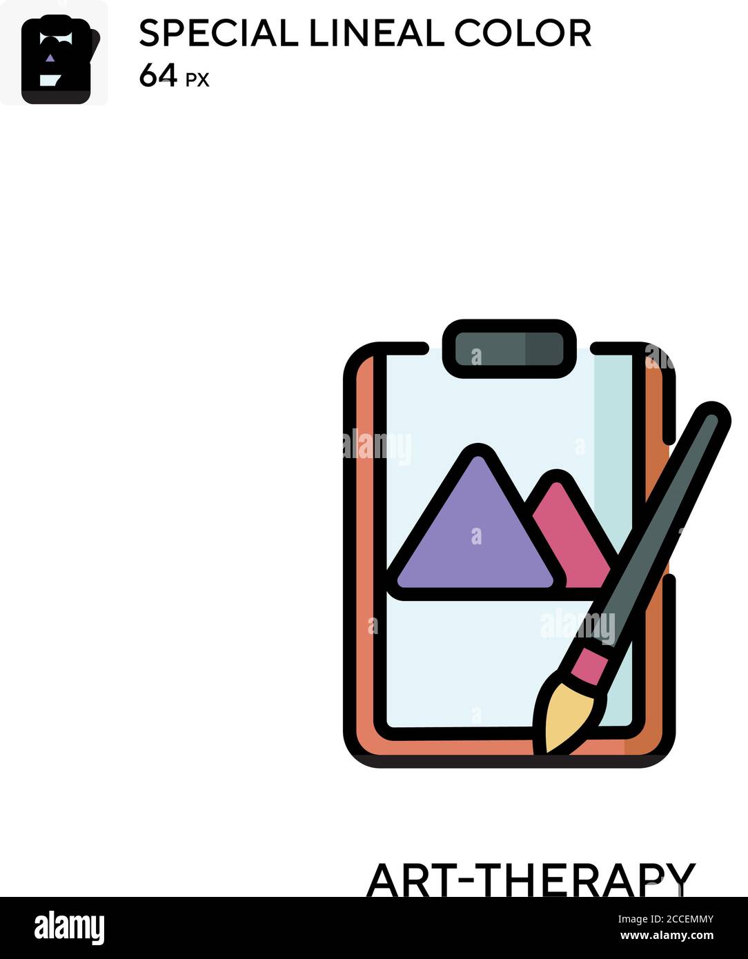 Art-therapy Special lineal color icon. Illustration symbol design ...