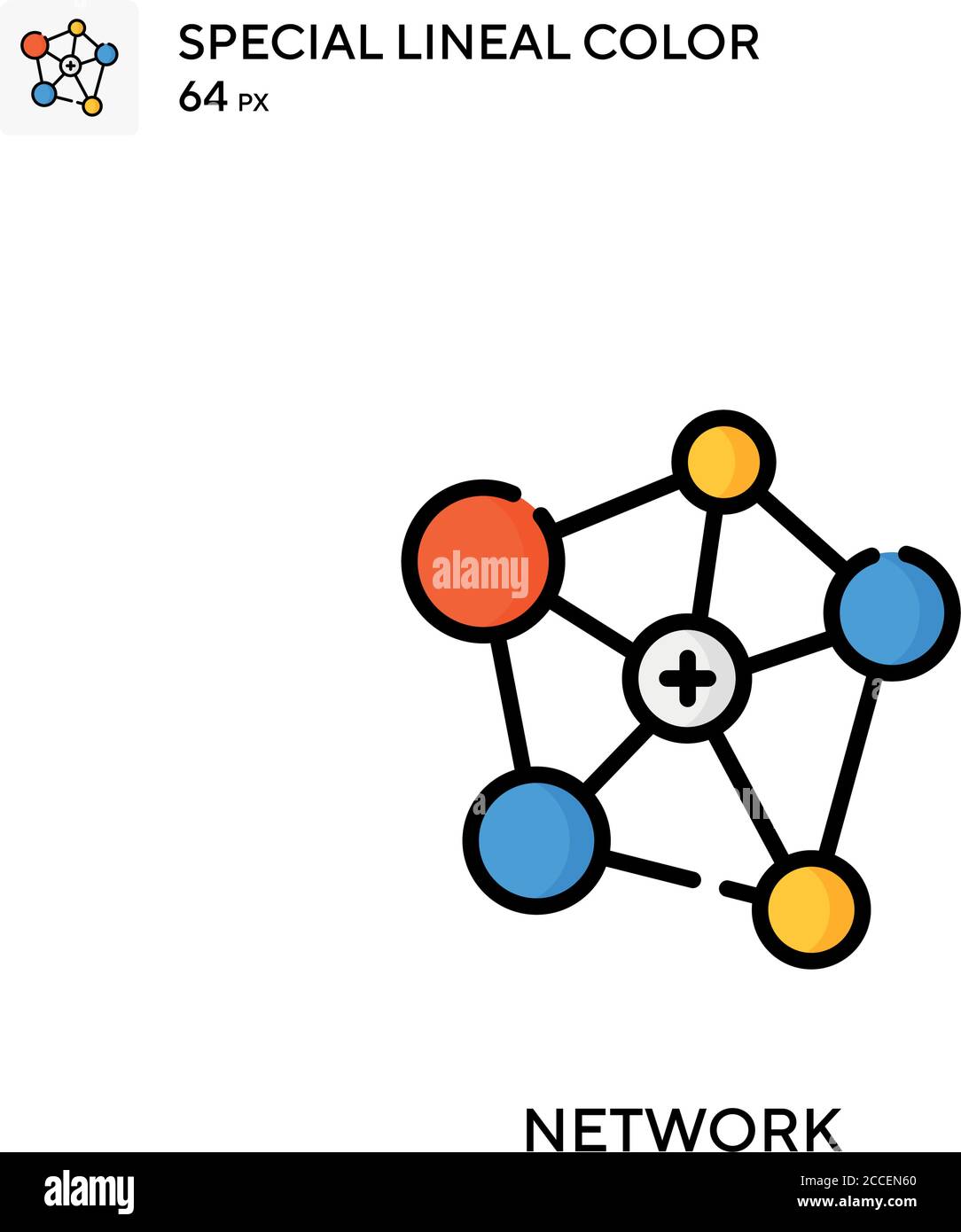 Network Special lineal color icon. Illustration symbol design template ...