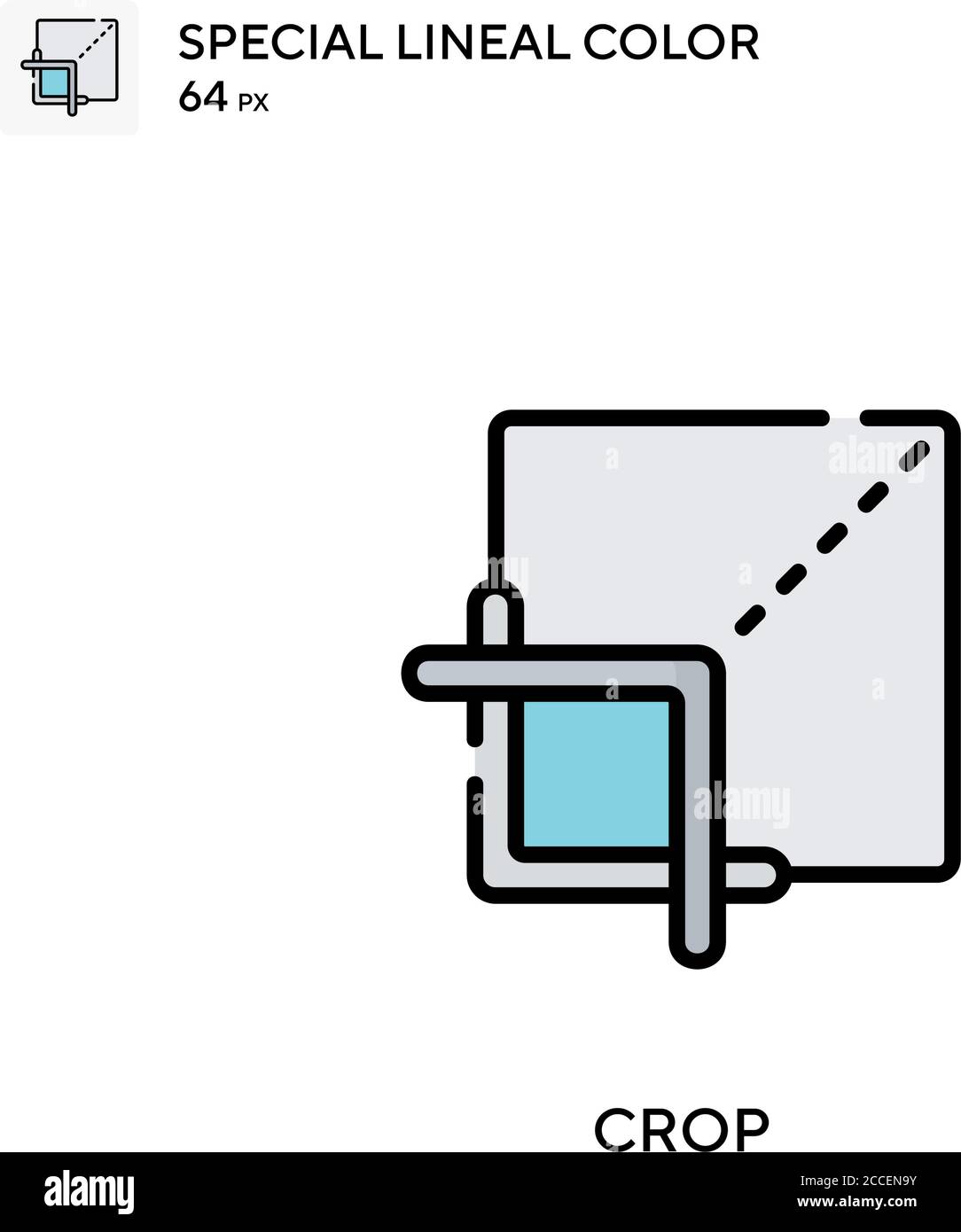 Crop Special lineal color icon. Illustration symbol design template for ...