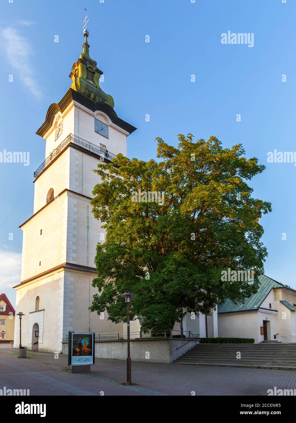 Prievidza, Slovakia – July 24, 2018: Street in the old town of ...
