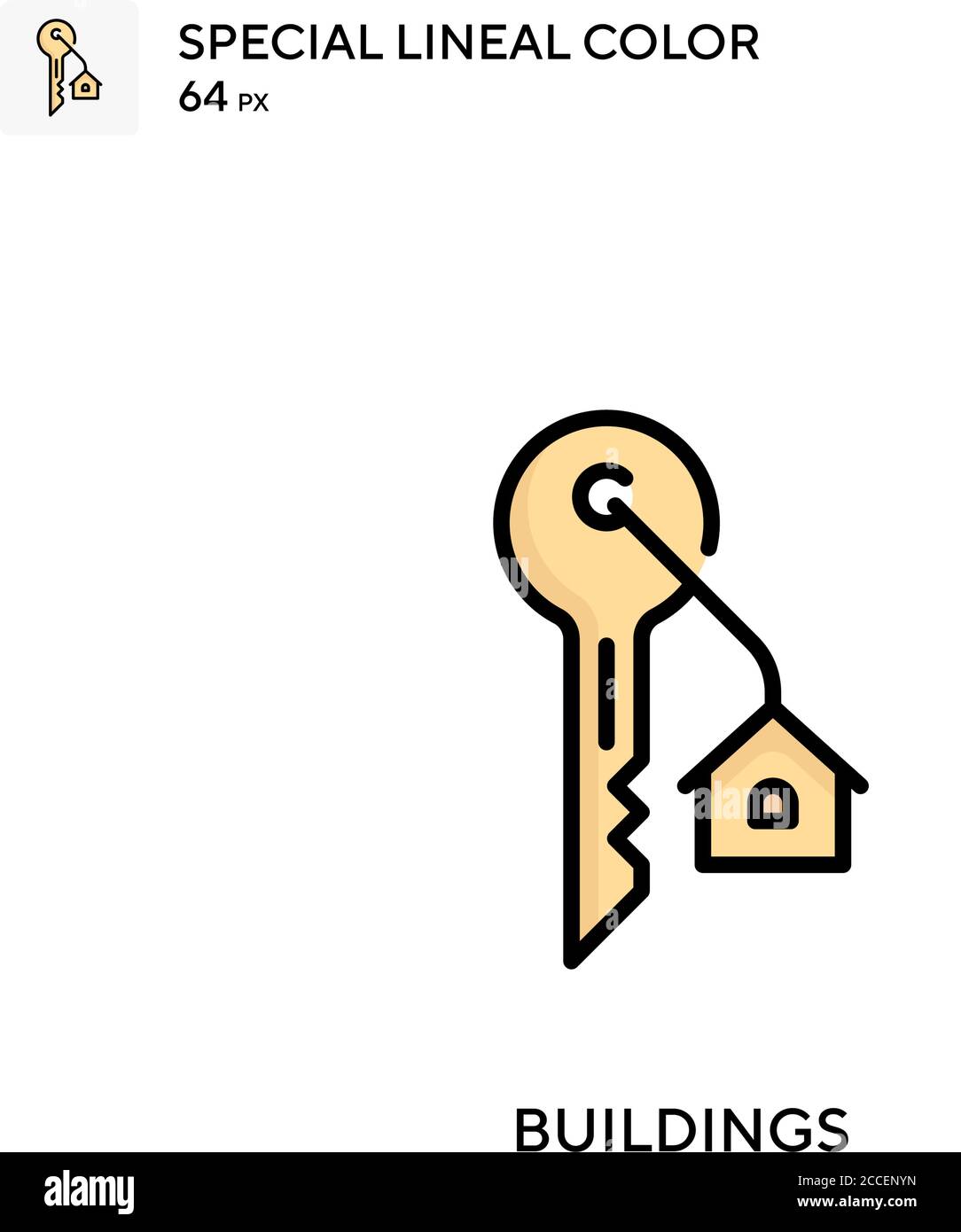 Buildings Special lineal color icon. Illustration symbol design ...