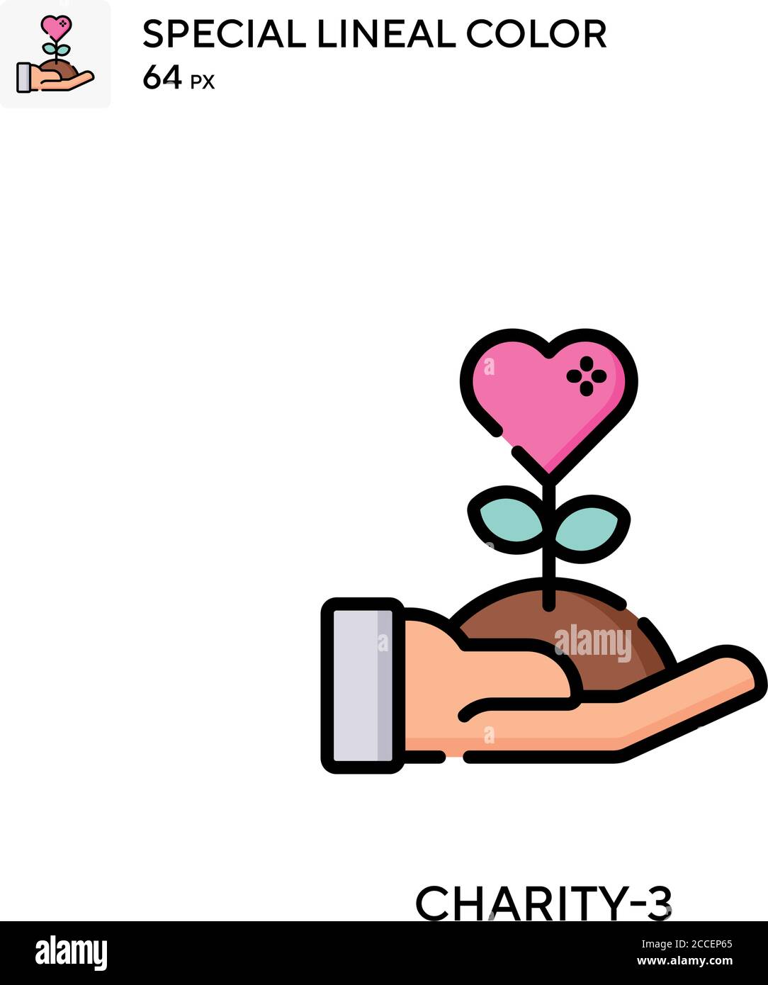Charity-3 Special lineal color icon. Illustration symbol design ...