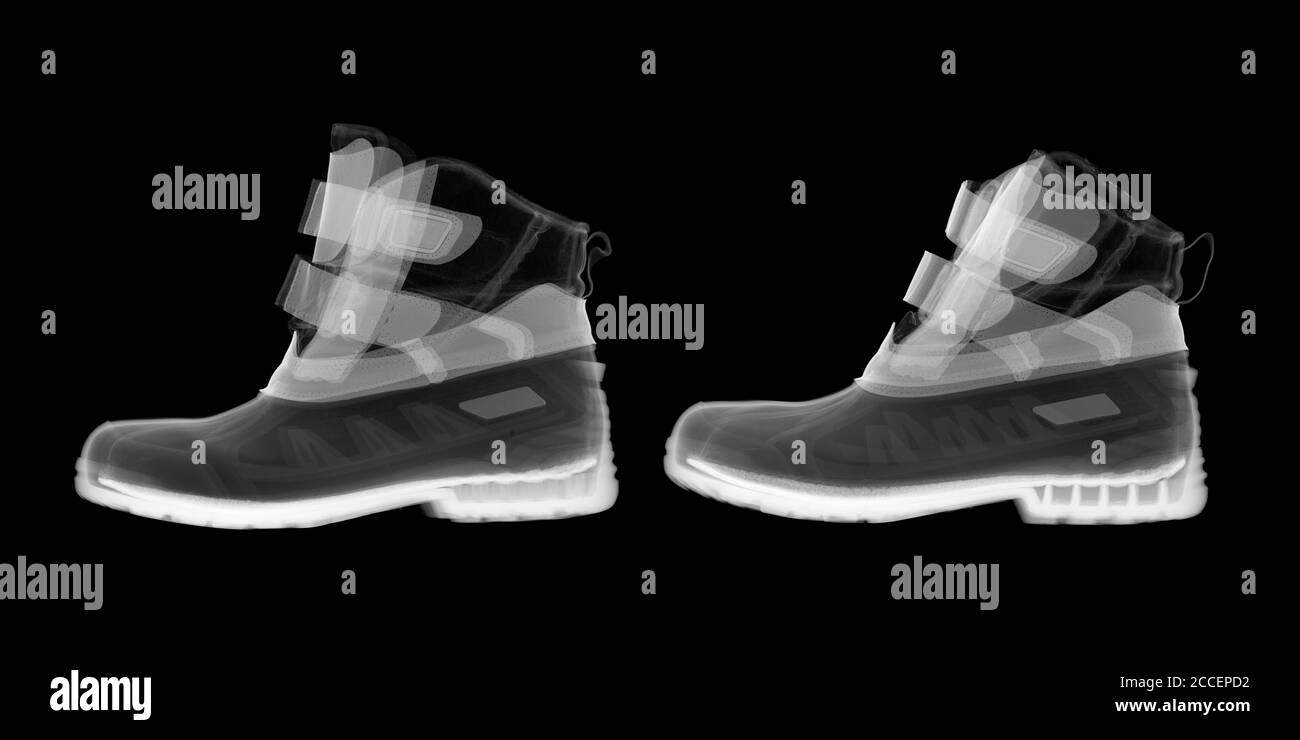 Side view of boots Black and White Stock Photos & Images - Alamy