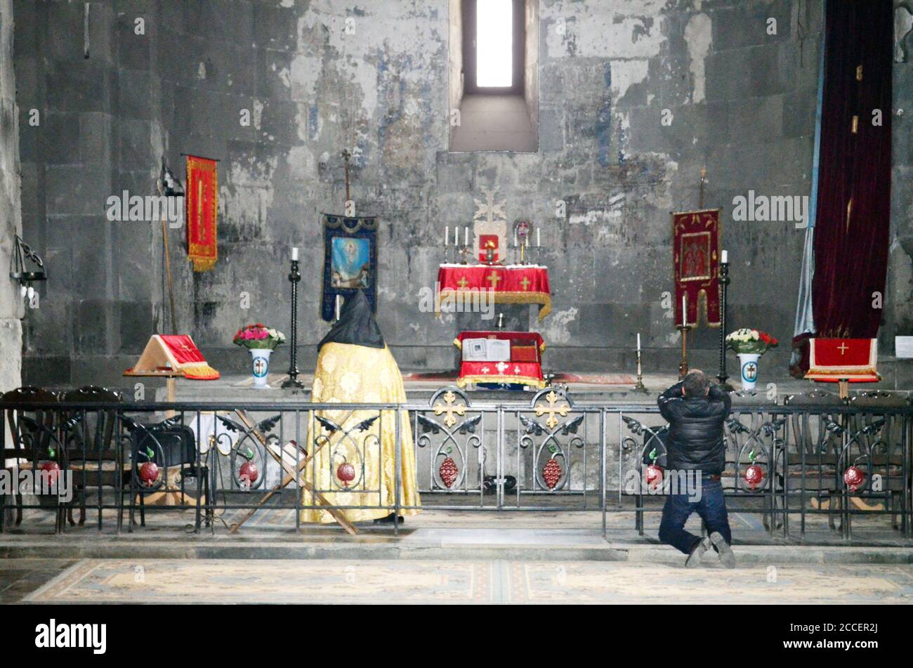 Armenia monastery priest hi-res stock photography and images - Alamy