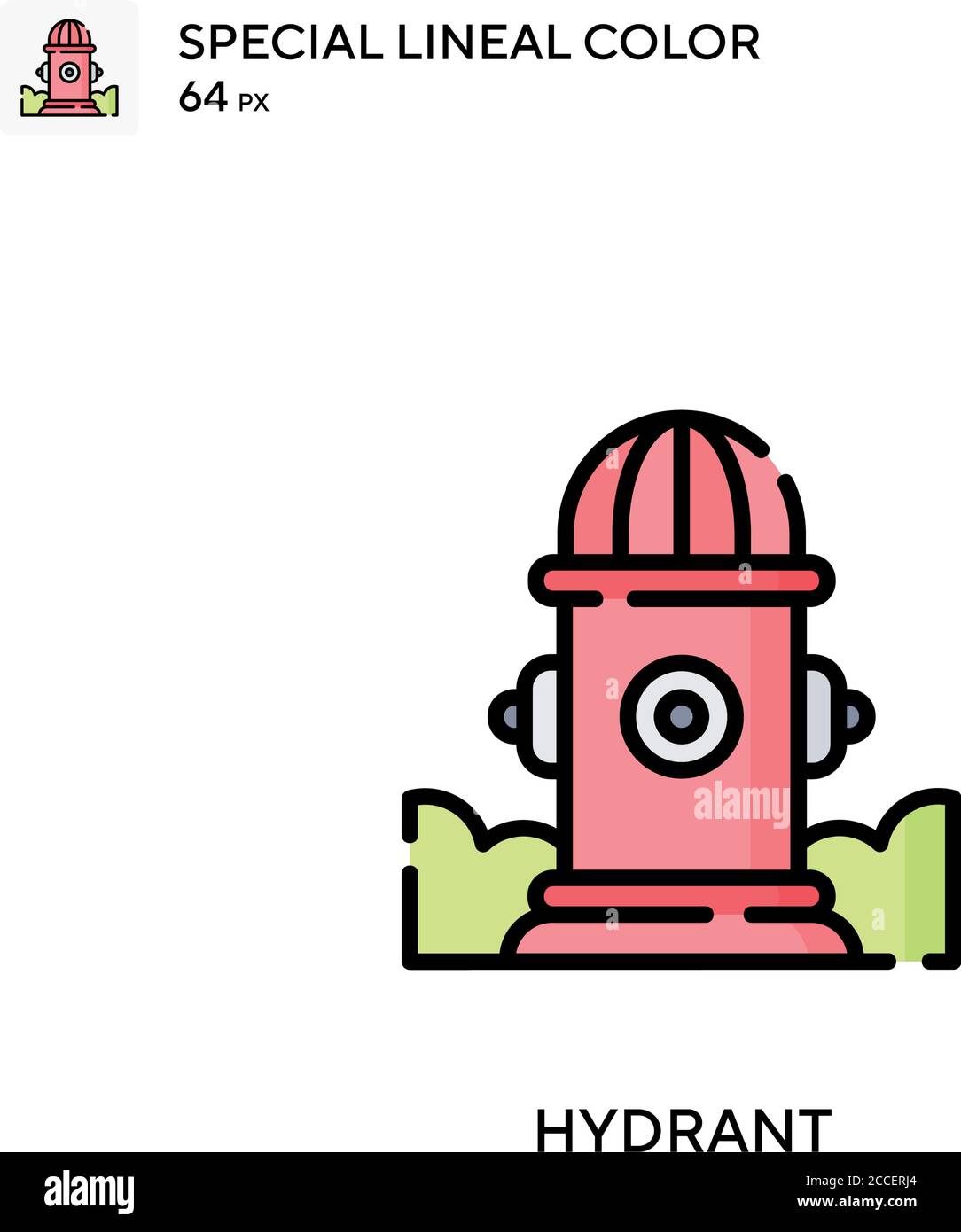 Hydrant Special lineal color icon. Illustration symbol design template ...