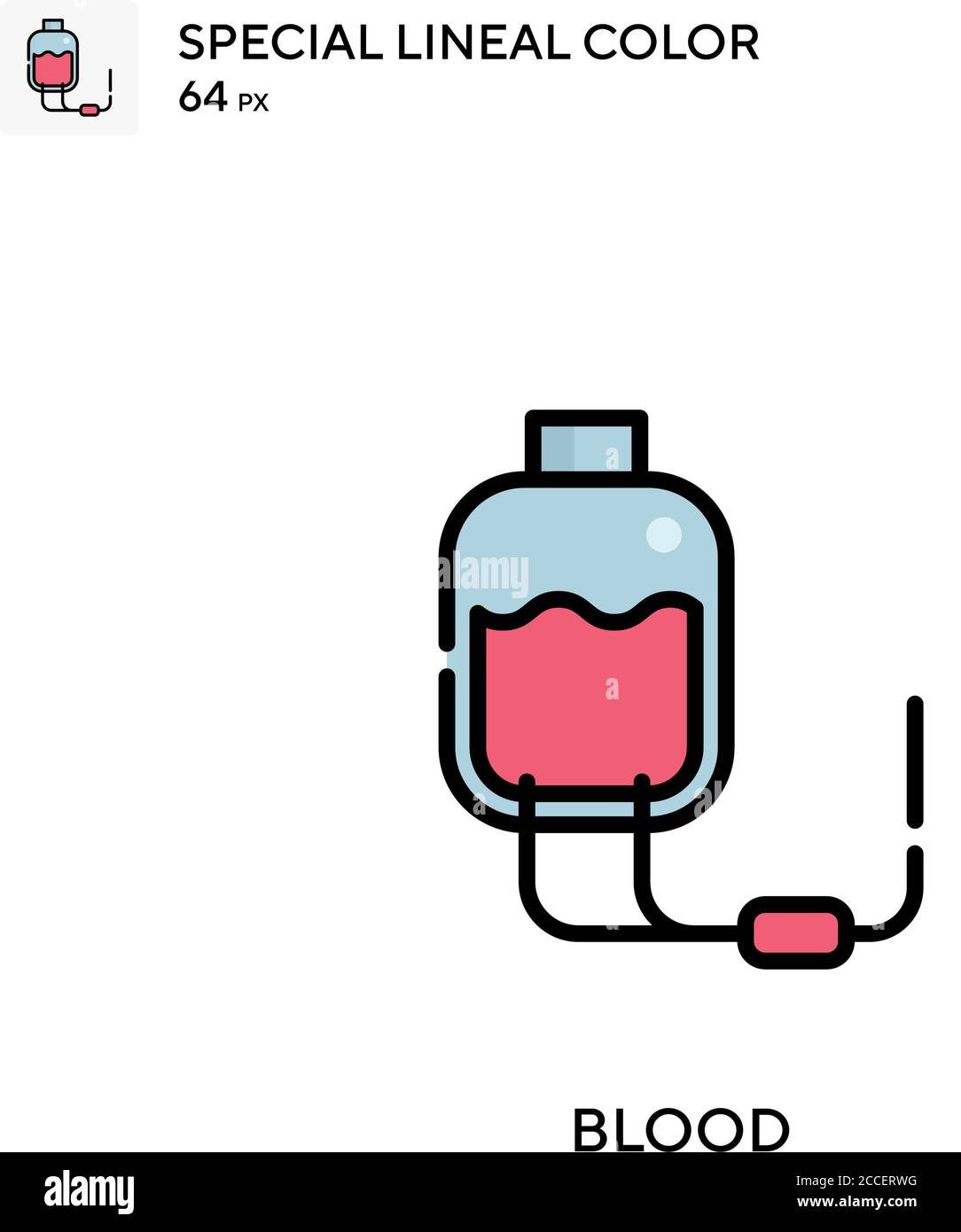 Blood Special lineal color icon. Illustration symbol design template ...