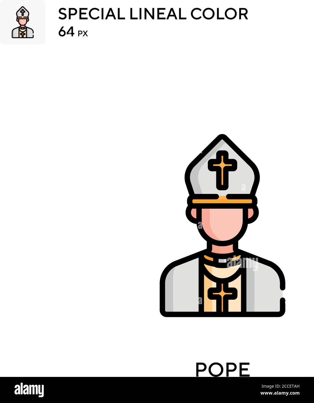 Catholic pope medieval Stock Vector Images - Alamy