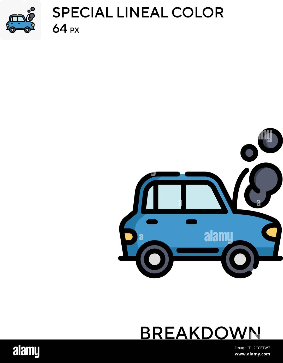 Breakdown Special lineal color icon. Illustration symbol design ...