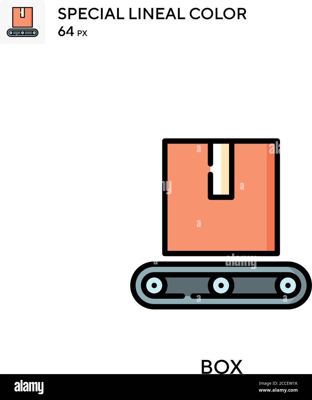 Box Special lineal color icon. Illustration symbol design template for ...