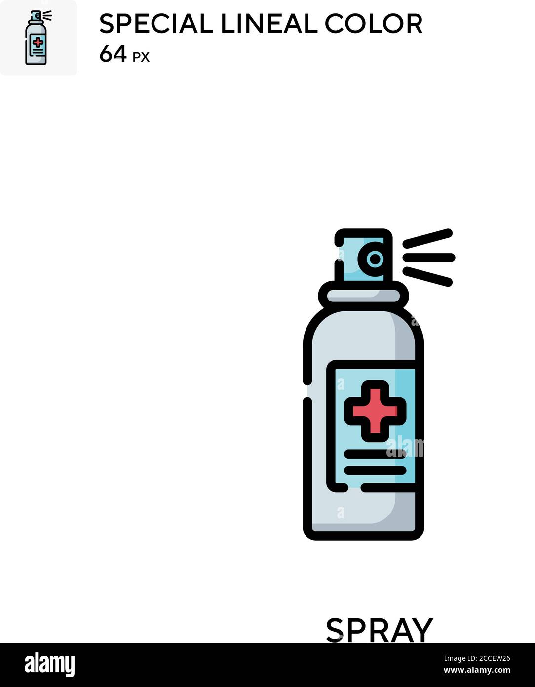 Spray Special lineal color icon. Illustration symbol design template ...
