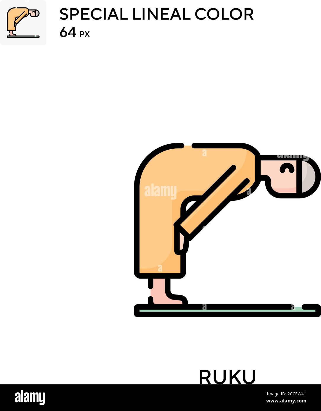 Ruku Special lineal color icon. Illustration symbol design template for ...