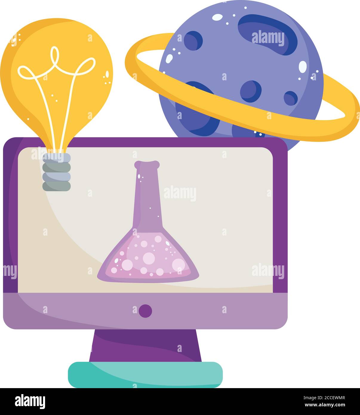 back to school, computer chemistry flask planet science elementary ...