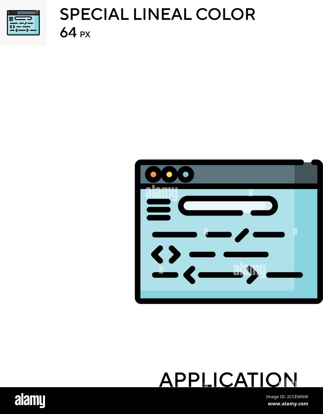 Application Special lineal color icon. Illustration symbol design ...