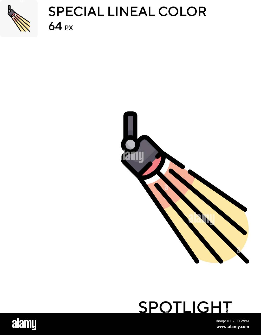 Spotlight Special lineal color icon. Illustration symbol design ...