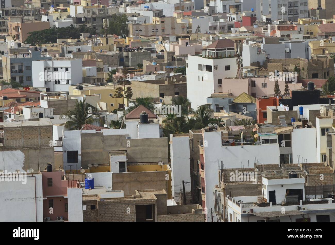 Dakar (Senegal), an African megalopolis in continuous expansion Stock ...