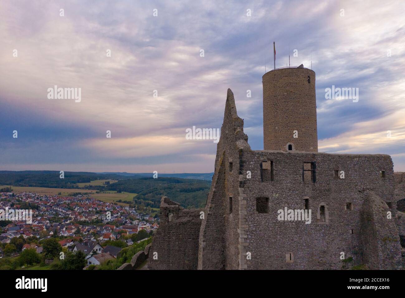 Gleiberg castle with a view of wettenberg hi-res stock photography and ...